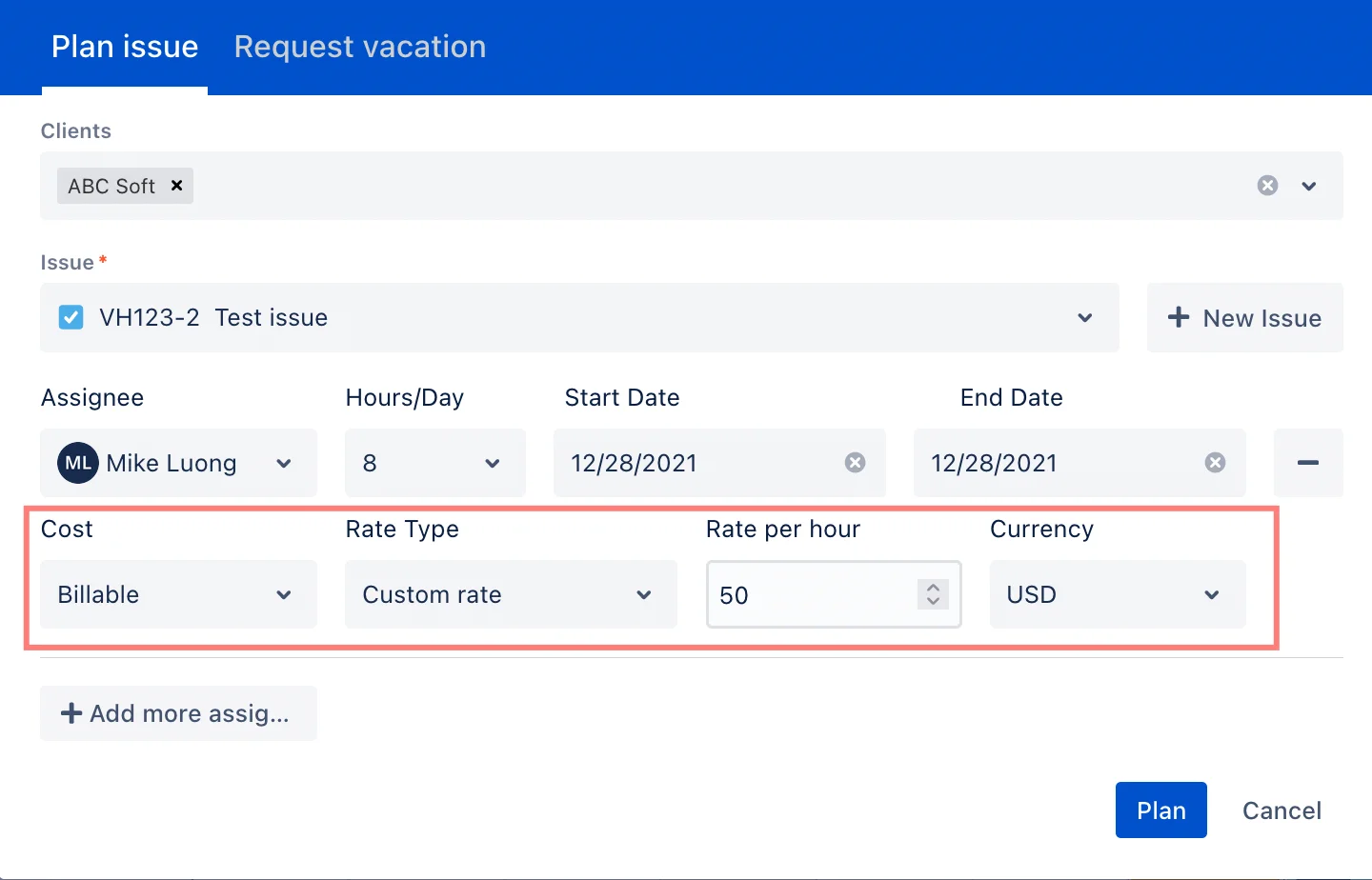 Cost Management for Jira - TeamBoard - Resource planning, project ...