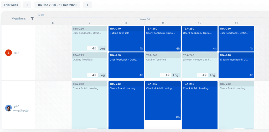 TeamBoard TimePlanner for Jira | Jira Time Tracking