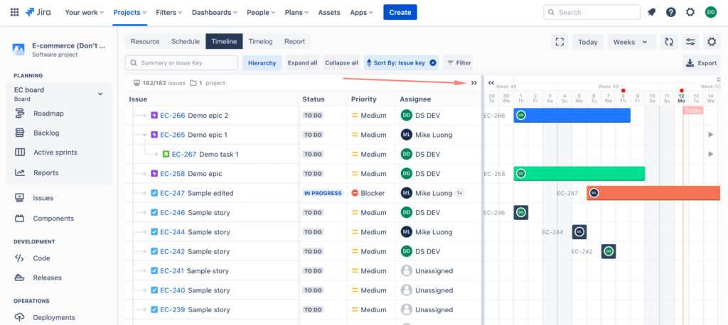 Spreadsheet For Jira Issues Table Excel Like