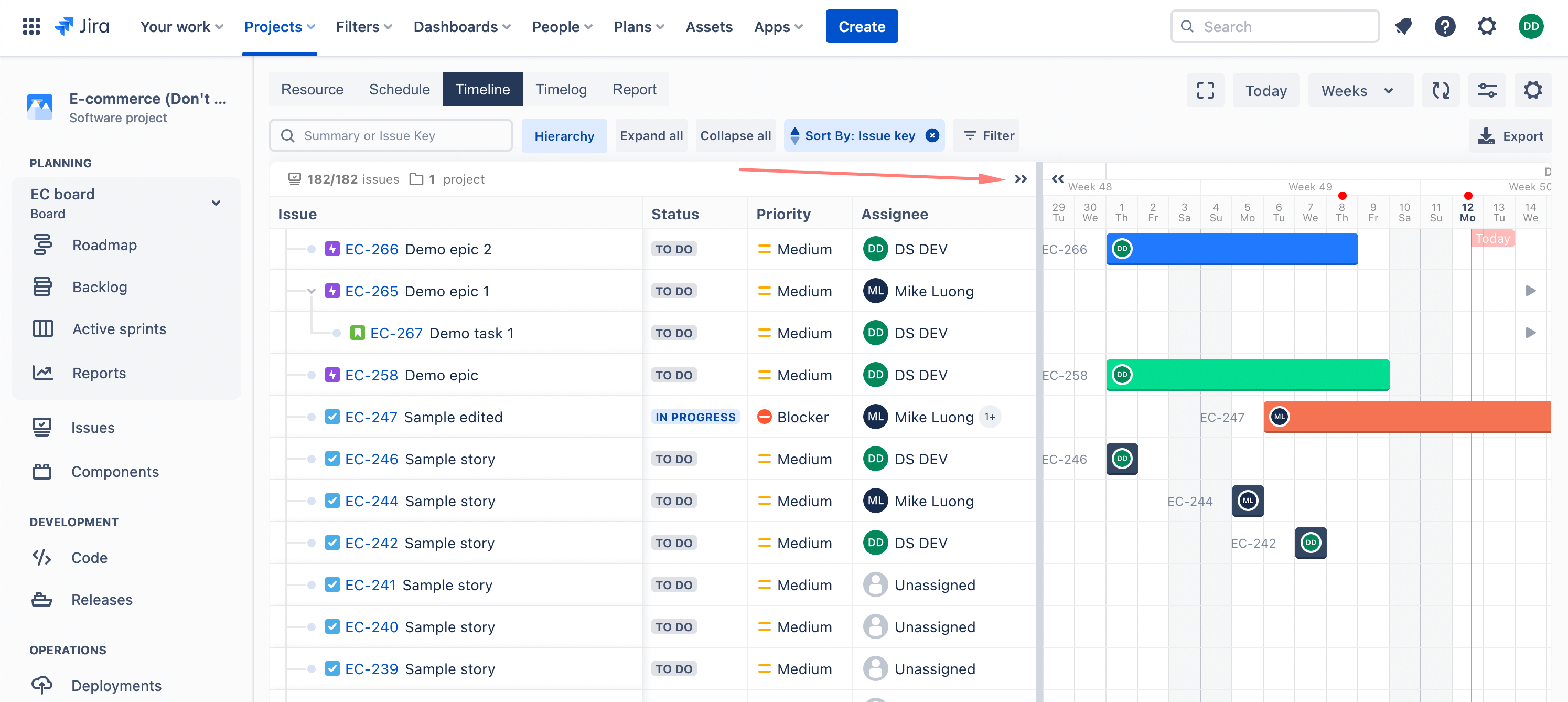 Spreadsheet For Jira Issues Table Excel like