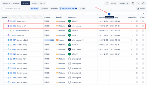 Spreadsheet for Jira | Issues Table, Excel-like