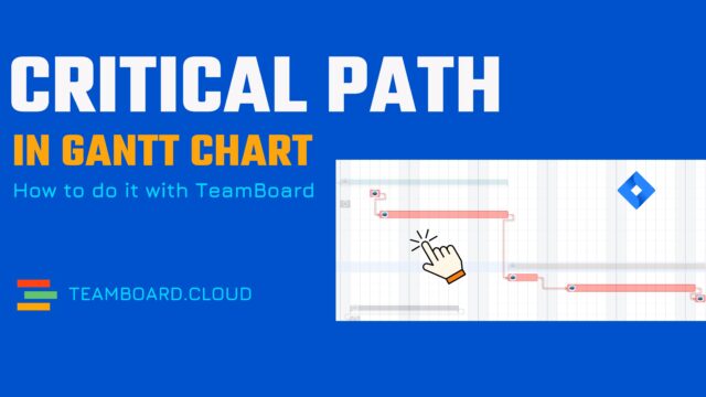 Critical Path in the Gantt Chart | Teamboard - TeamBoard - Resource ...
