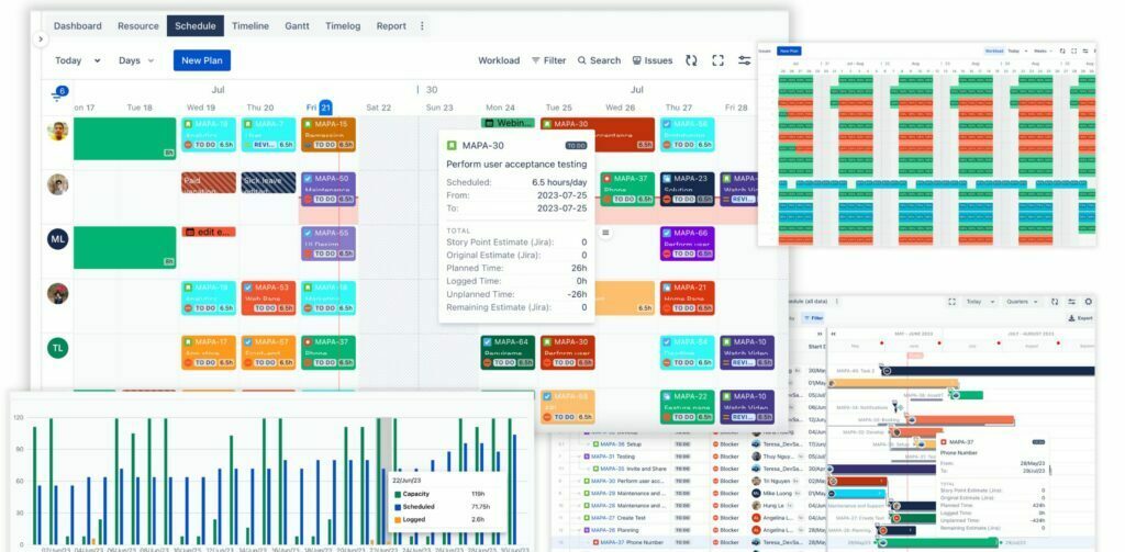 Jira Project Management | TeamBoard ProScheduler | DevSamurai