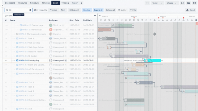 WBS Gantt Chart in Jira for Project/ Portfolio Management - TeamBoard ...