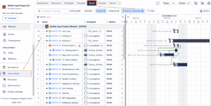 Project Management Using Gantt Charts in JIRA - TeamBoard - Resource planning, project ...