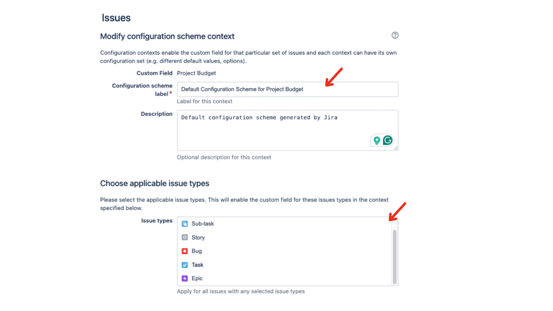 Cost Tracking for Jira with Custom fields - TeamBoard TimePlanner