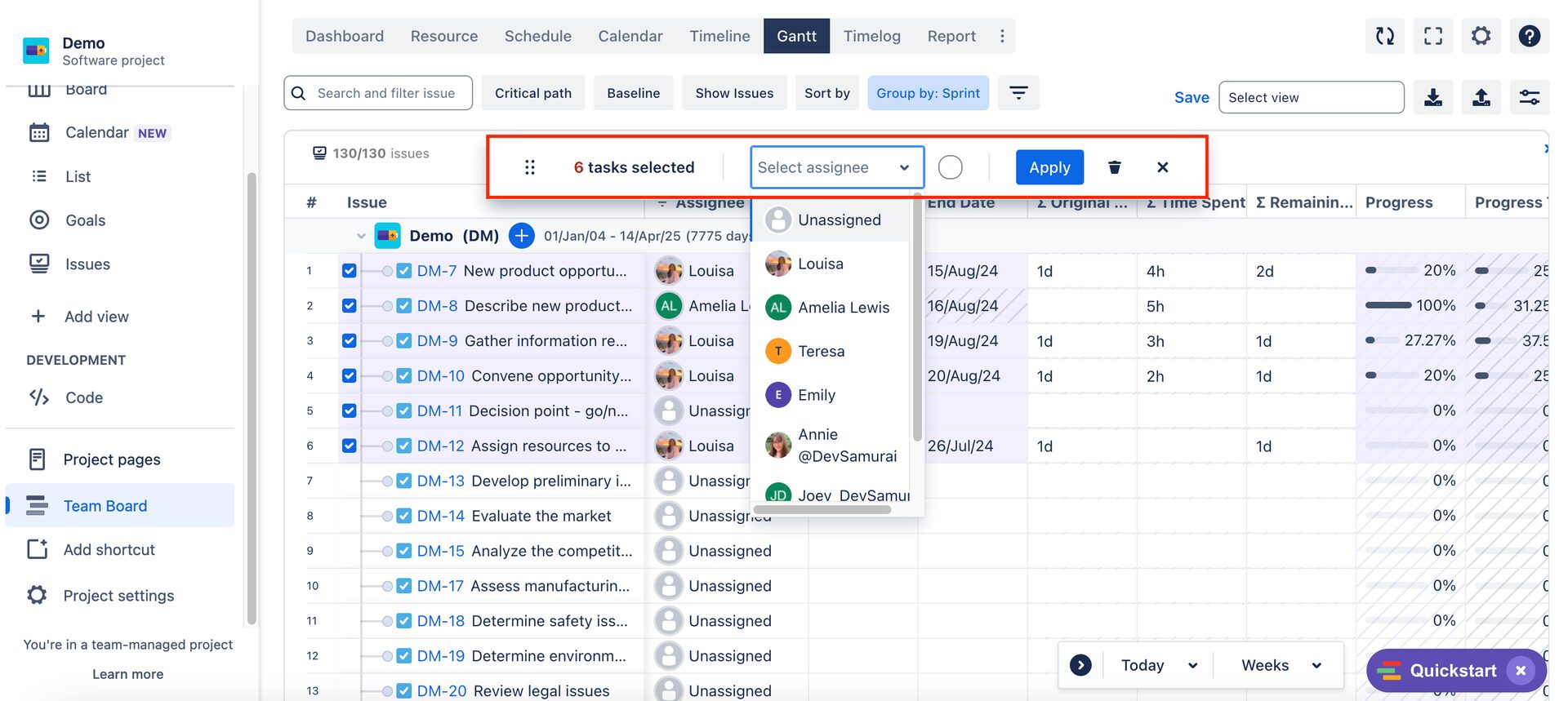 TeamBoard ProScheduler V1.4.71-AC for Jira Cloud | Enhanced Timeline & Gantt Chart features ...