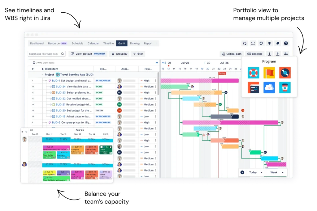 Visualize, Plan, and Manage Jira Projects | ProScheduler
