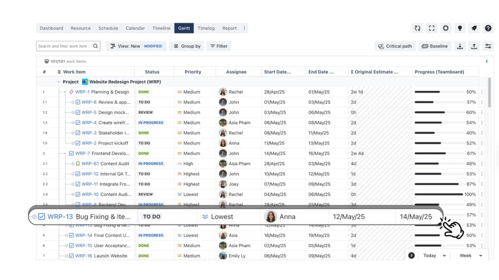How to Use ProScheduler Gantt Charts as a Native Jira Feature? | TeamBoard